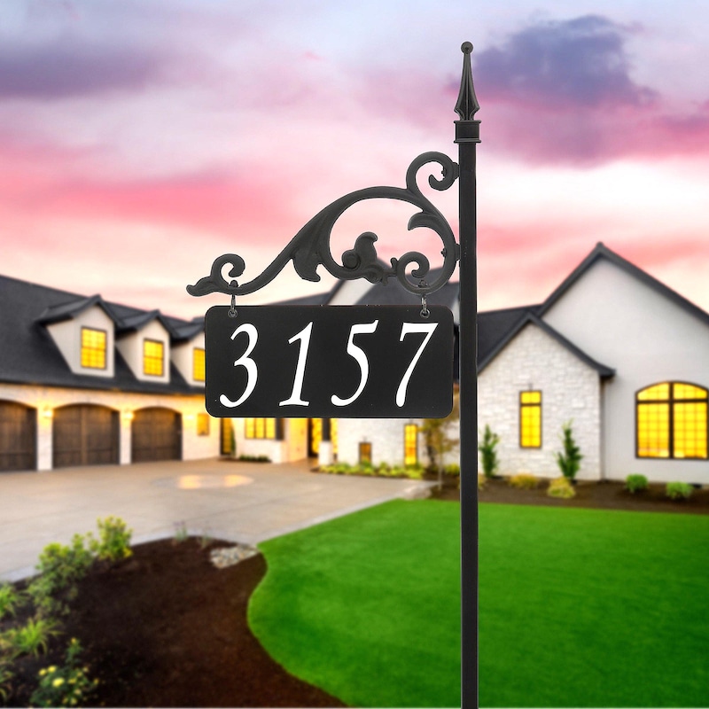 Lamp Post Address - Etsy