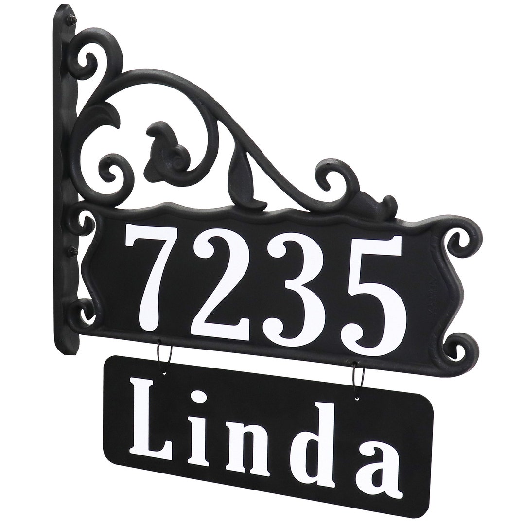 Address America - Boardwalk Double Sided Lamppost Address Sign With ...