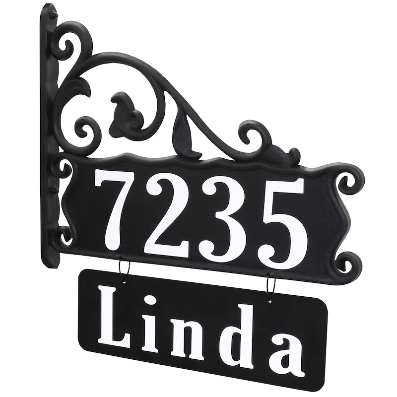 Lamppost Address Sign - Etsy