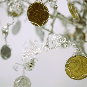 The Real Money Tree - Wire Wrap Money Tree (real Coins From Around the ...