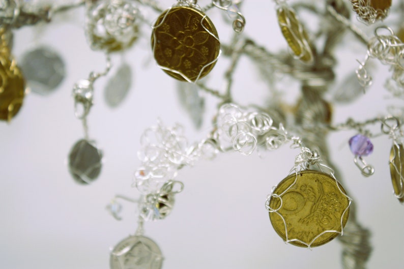 The Real Money Tree - Wire Wrap Money Tree (real Coins From Around the ...