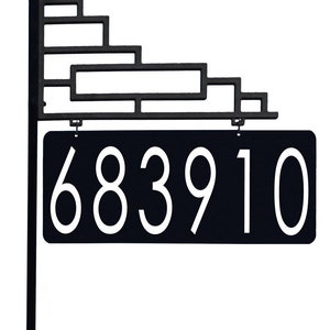 Address America - XL Contemporary Super Reflective Yard Address Sign ...