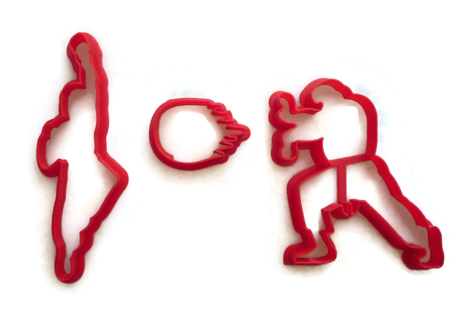 Street Fighter 2 Ken and Ryu With Fireball Cookie Cutter | Etsy