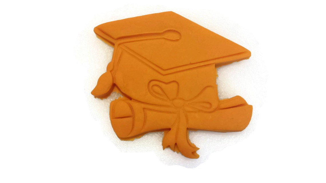 3D Printed Detailed Graduation Cap and Scroll Cookie Cutter 3 1/2" X 3 ...