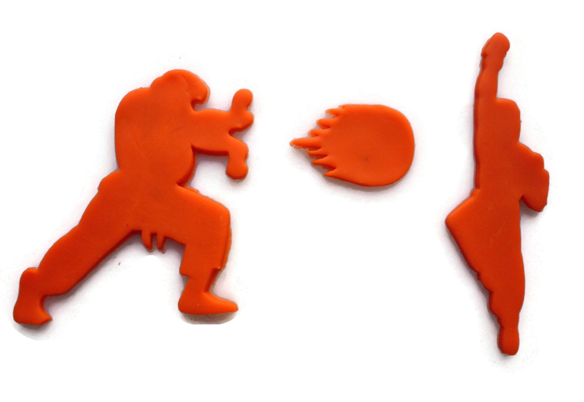 Street Fighter 2 Ken and Ryu With Fireball Cookie Cutter | Etsy