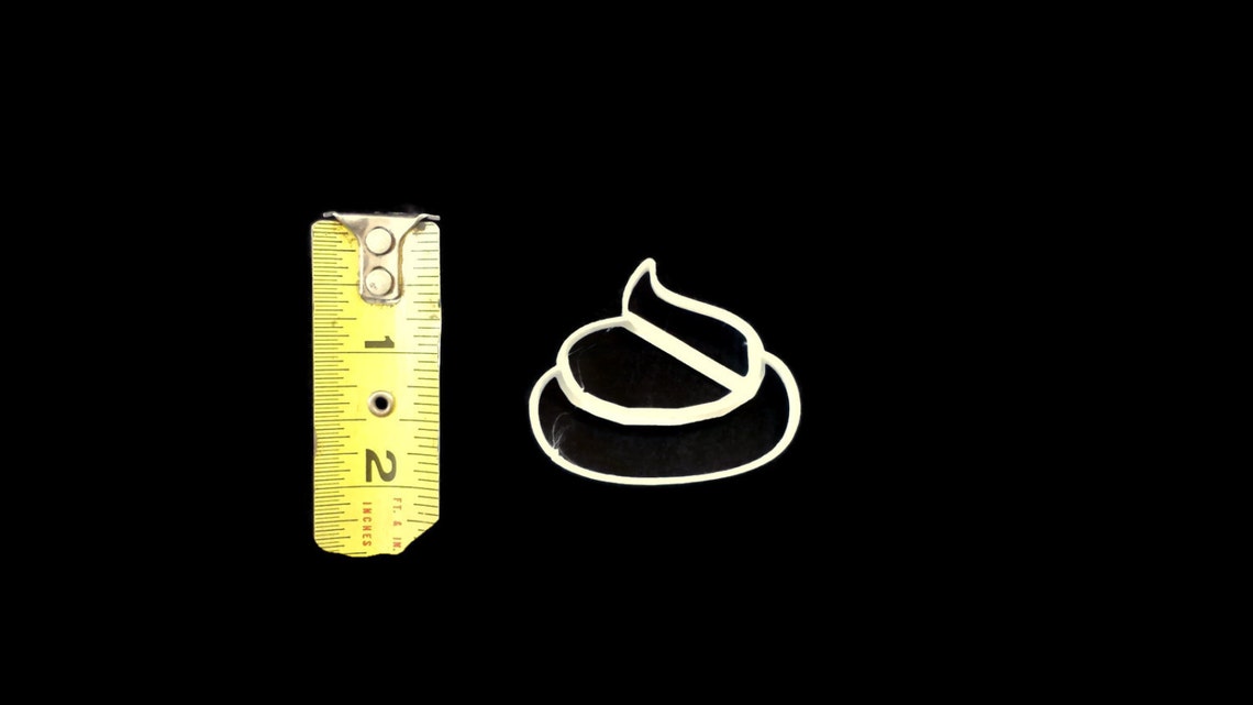 3D Printed Mini Coiled Poop Fondant Cutter for Cupcakes and - Etsy