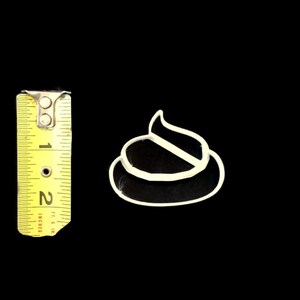 3D Printed Mini Coiled Poop Fondant Cutter for Cupcakes and Cakepops - Etsy