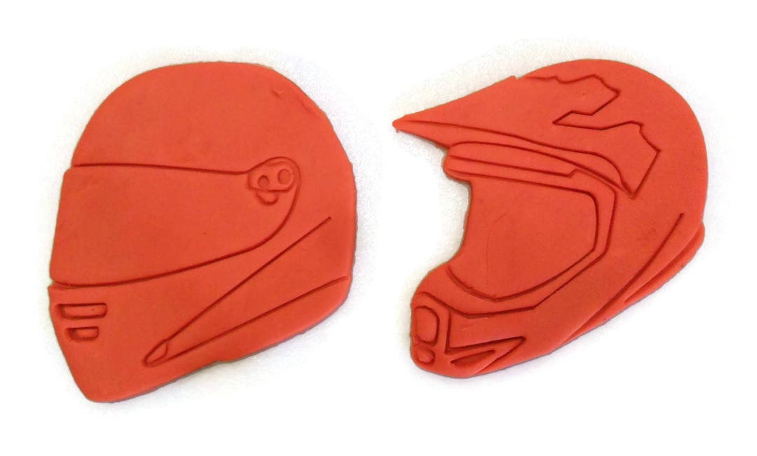 Motorcycle Helmet Motocross Helmet Cookie Cutter Set - Etsy