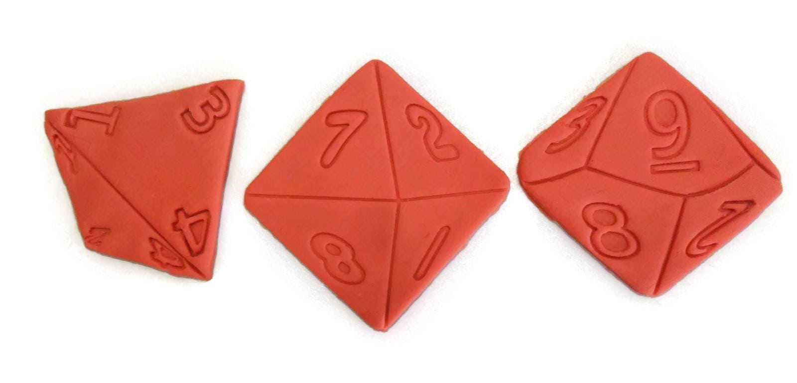 RPG Role Playing Game Dice Cookie Cutter Set D4 D6 D8 D10 D12 - Etsy UK