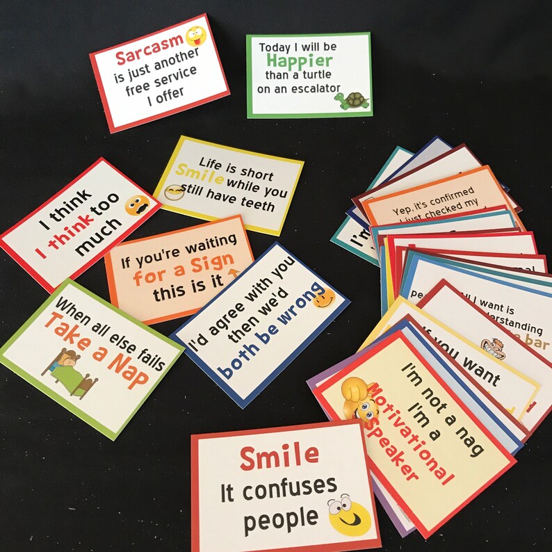 Humor Cards Funny Cards Humorous Signs Humor Gift Lunchbox - Etsy
