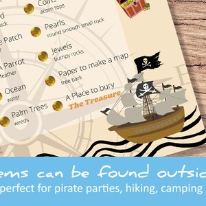 Pirate Scavenger Hunt Printable - Treasure Hunt Party Game Activity ...