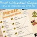 Pirate Scavenger Hunt Printable Treasure Hunt Party Game Activity ...