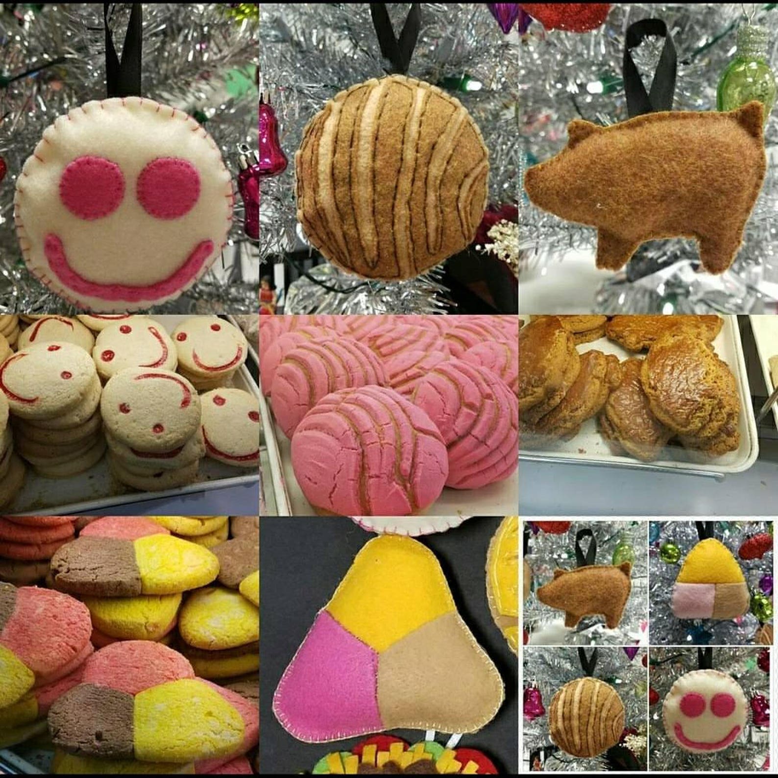 Pan Dulce Ornament Handmade Felt Ornament Sweet Bread - Etsy