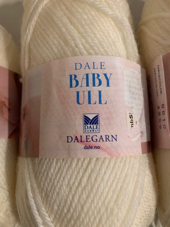 Dale Baby Ull Norway Color 10 White | Etsy
