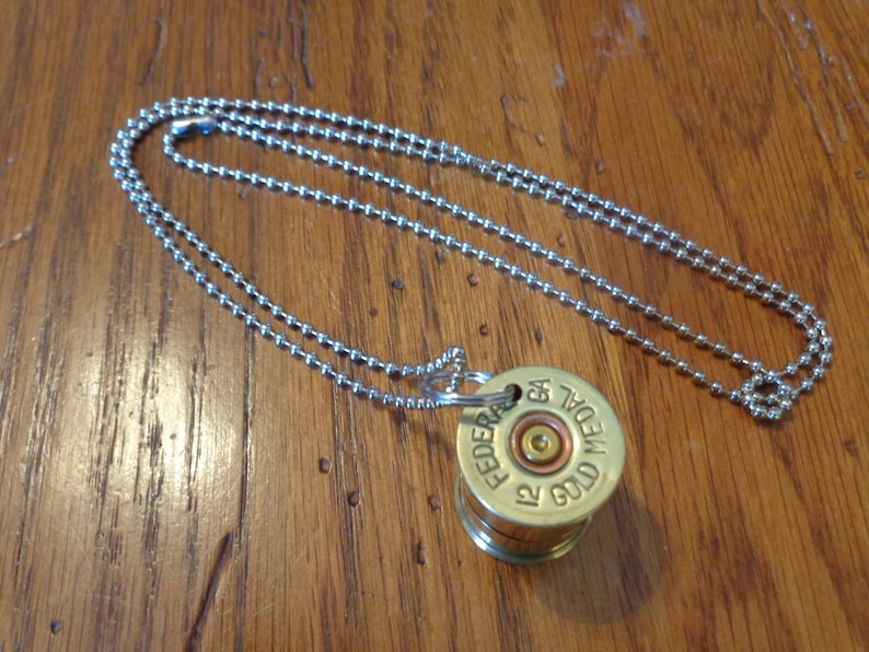 Brass Shotgun Shell "storage Box" Necklace - Shotgun Shell Stash ...