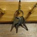 Rustic Handcrafted Bullet Key Rack on Wood Desk Paperweight Handmade ...