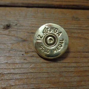 Federal 12 Gauge Gold Medal Shotgun Shell Genuine Brass Button-shotgun ...