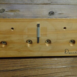 Rustic Handcrafted Bullet Key Rack on Wood Desk Paperweight Handmade ...