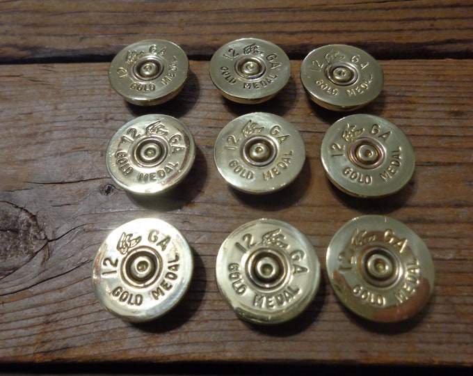 Federal 12 Gauge Gold Medal Shotgun Shell Genuine Brass Button-shotgun ...