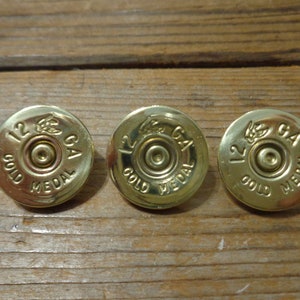 Federal 12 Gauge Gold Medal Shotgun Shell Genuine Brass Button-shotgun ...