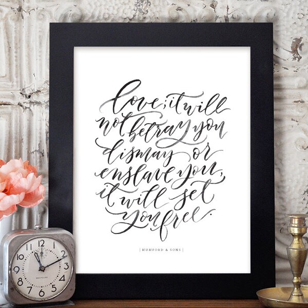 Lettering Lyrics - Etsy