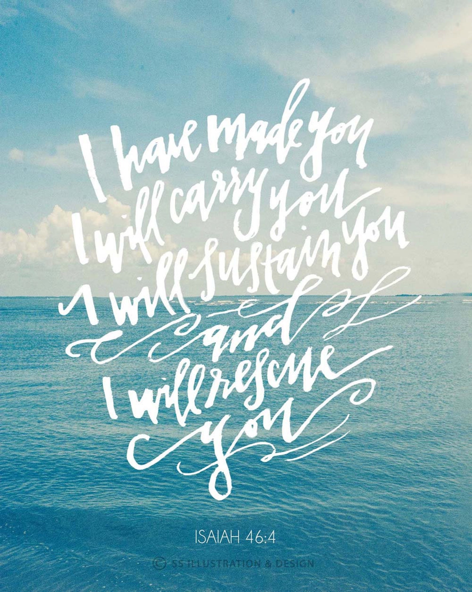 Isaiah 46:4 Archival Print | Etsy