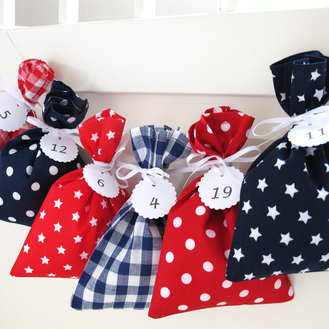 Advent Calendar 2024, Traditional Christmas Fabric Advent Calendars for ...