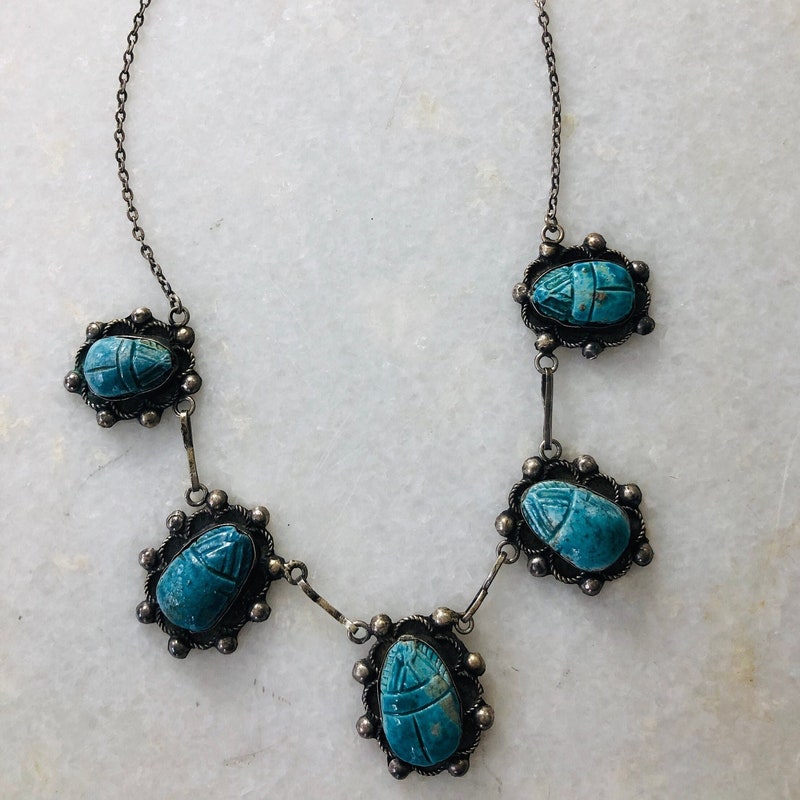 Scarab Necklace - Etsy