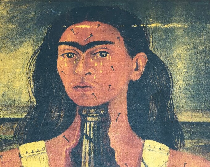 Frida Kahlo Painting - "the Broken Column" Painting on Canvas - Etsy