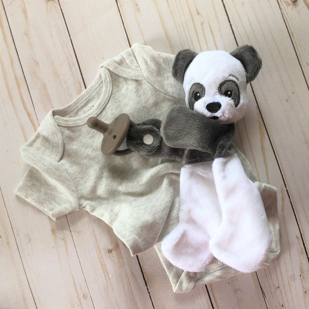 Panda Pacifier Holder Embroidery Design Digital Download Design - Etsy