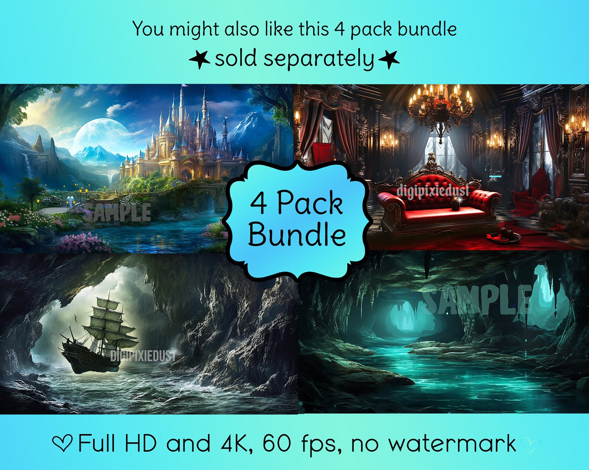 Animated Fairy Tree House Background, Vtuber Green Screen Overlay - Etsy