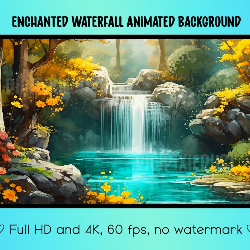 Waterfall Overlay - Etsy