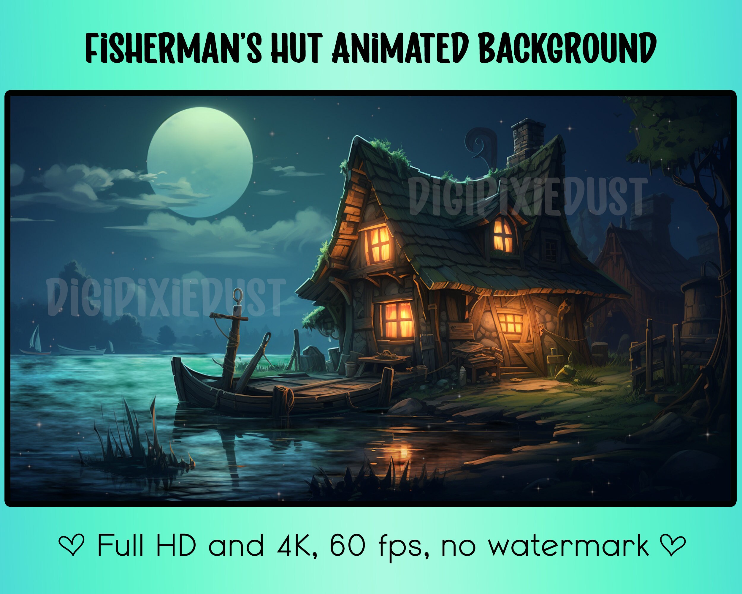 Animated Backgrounds 4 Pack Bundle Fantasy Vtuber Backdrops for Green ...