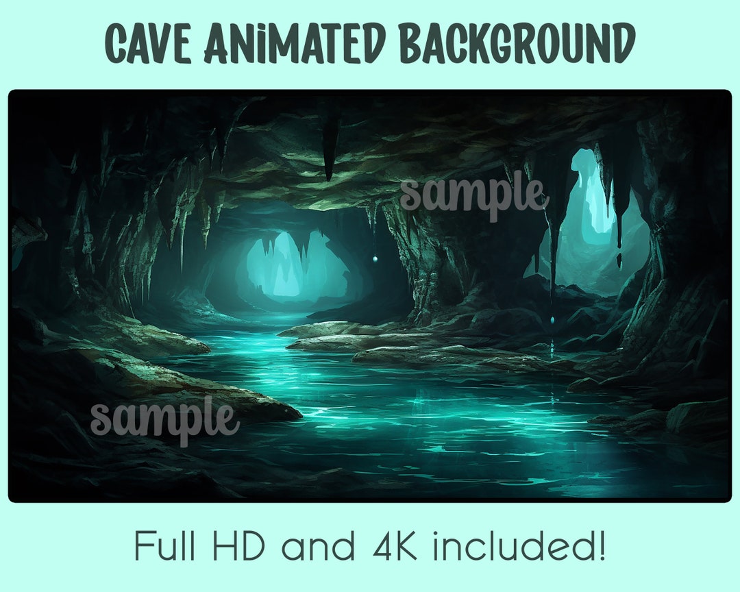 Animated Background | Underground Cave With Sparkles for Green Screen ...