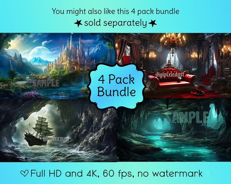 Layered Animated Background for Green Screen, Vtuber Background, Live ...