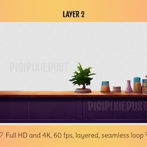 Layered Animated Background for Green Screen, Vtuber Background, Live ...