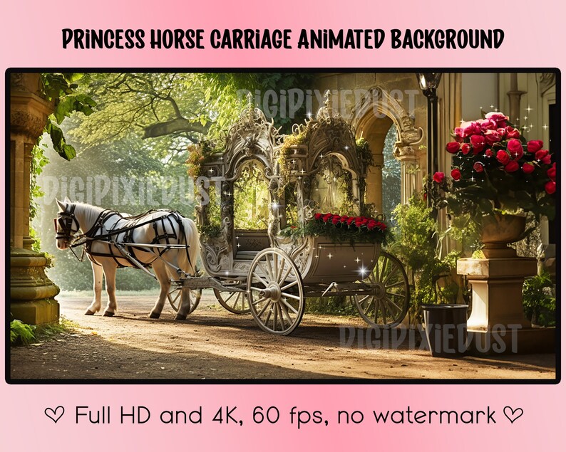 Enchanted Animated Backgrounds 4 Pack Bundle, Vtuber Green Screen ...