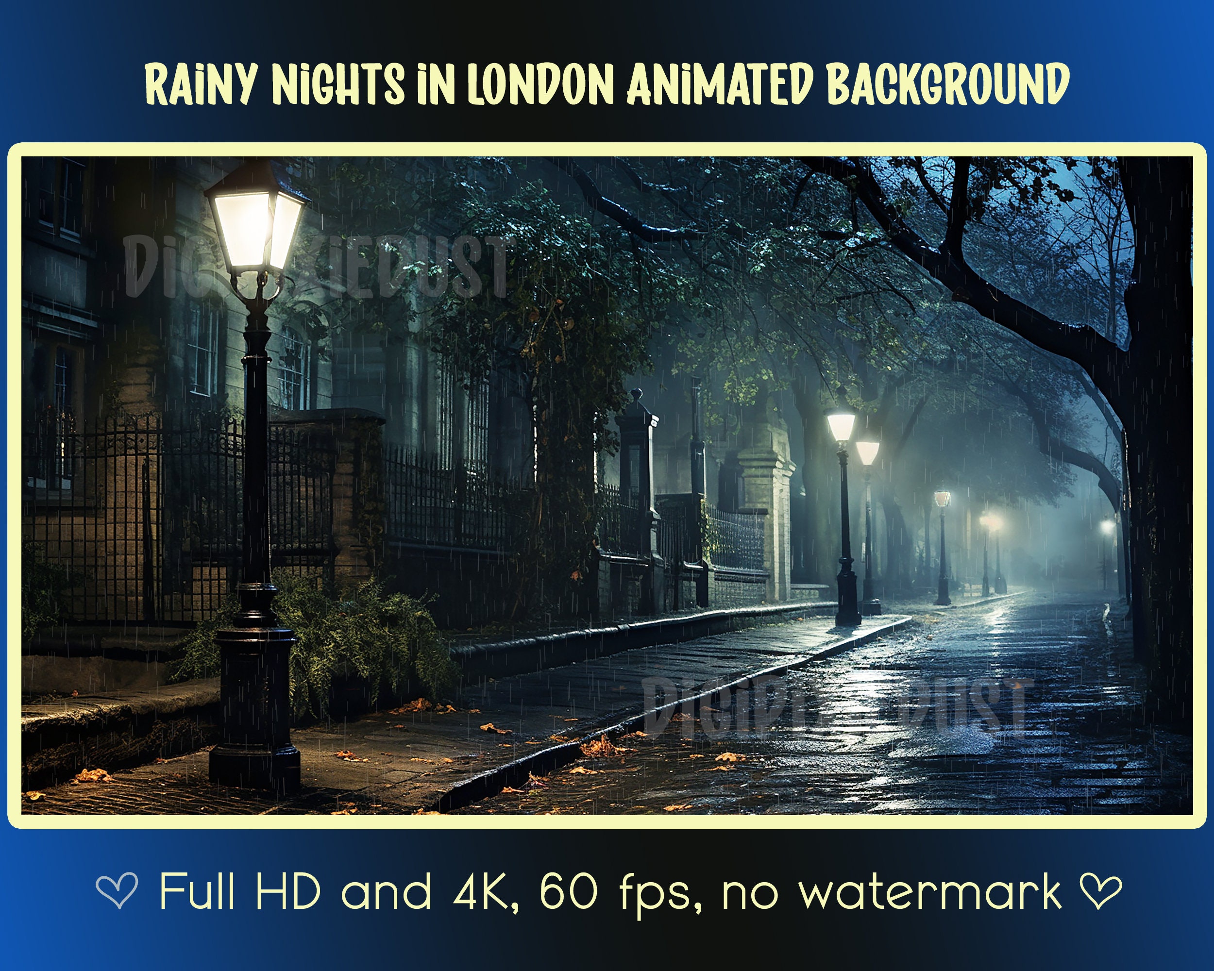 Gothic Animated Backgrounds 4 Pack Bundle Vtuber Backdrops for Green ...