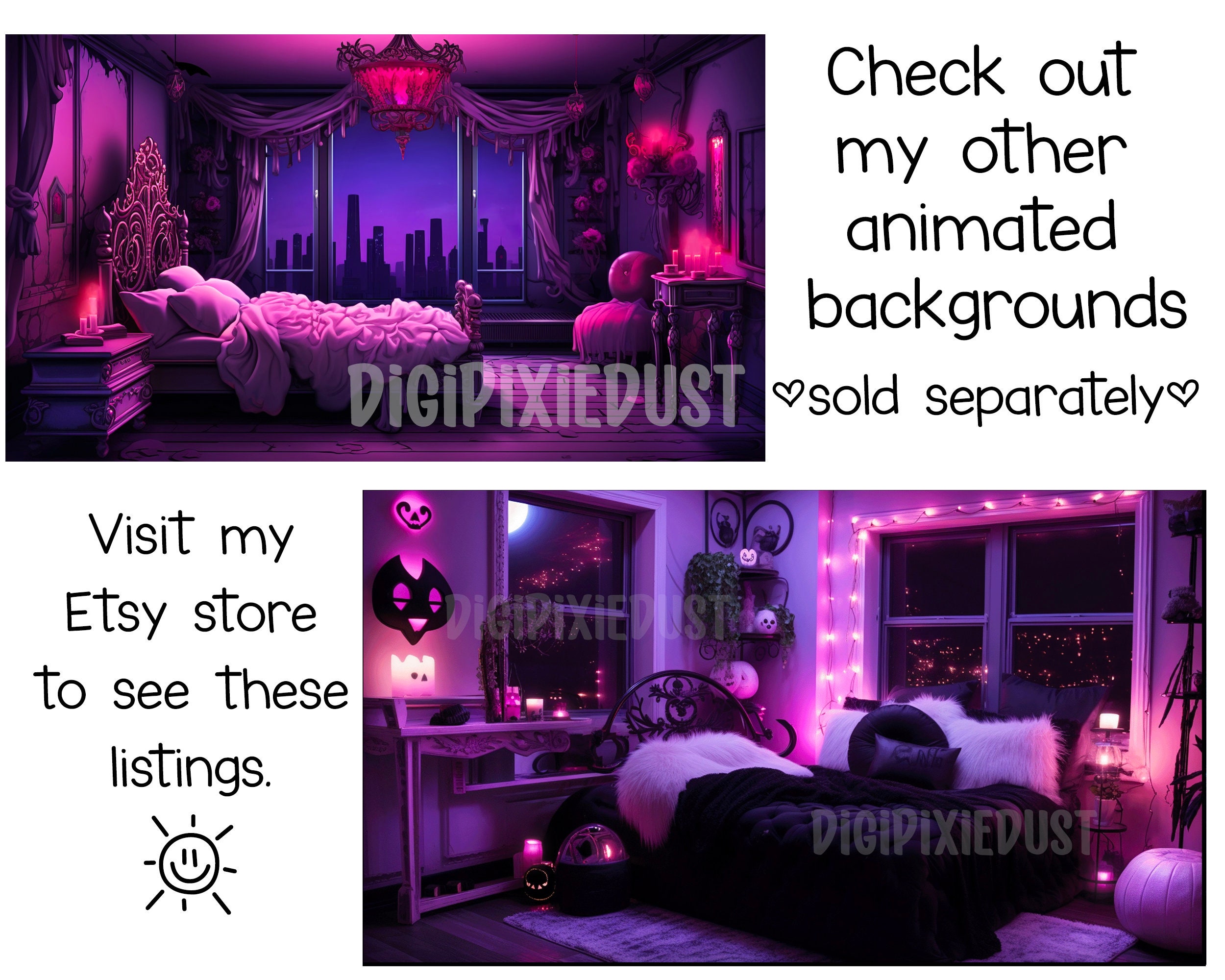 Animated Background | Detective Vtuber Office for Green Screen, Vtuber ...