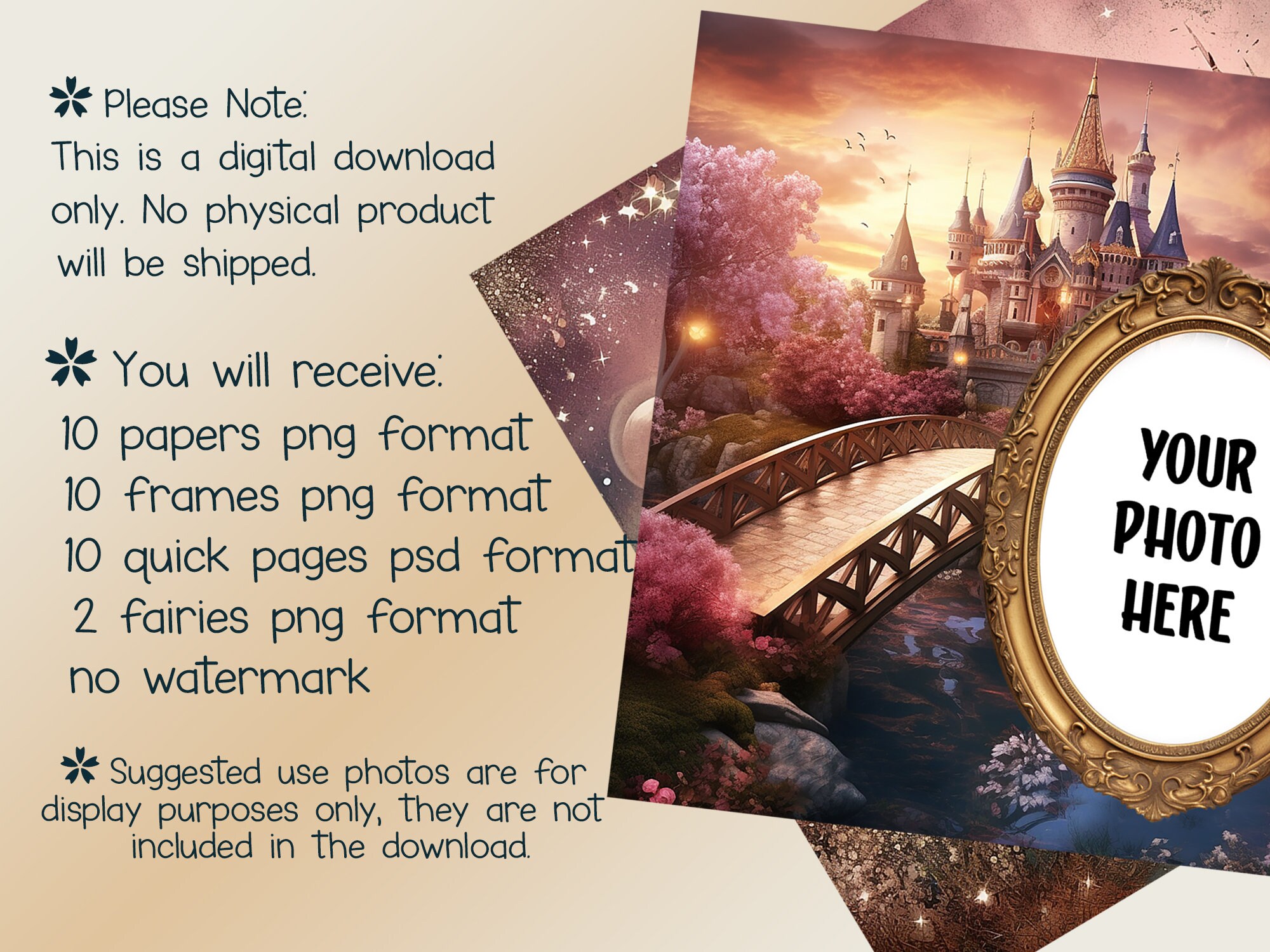 Scrapbook Paper Kit Fairytales Theme for Prom, Homecoming, Wedding ...