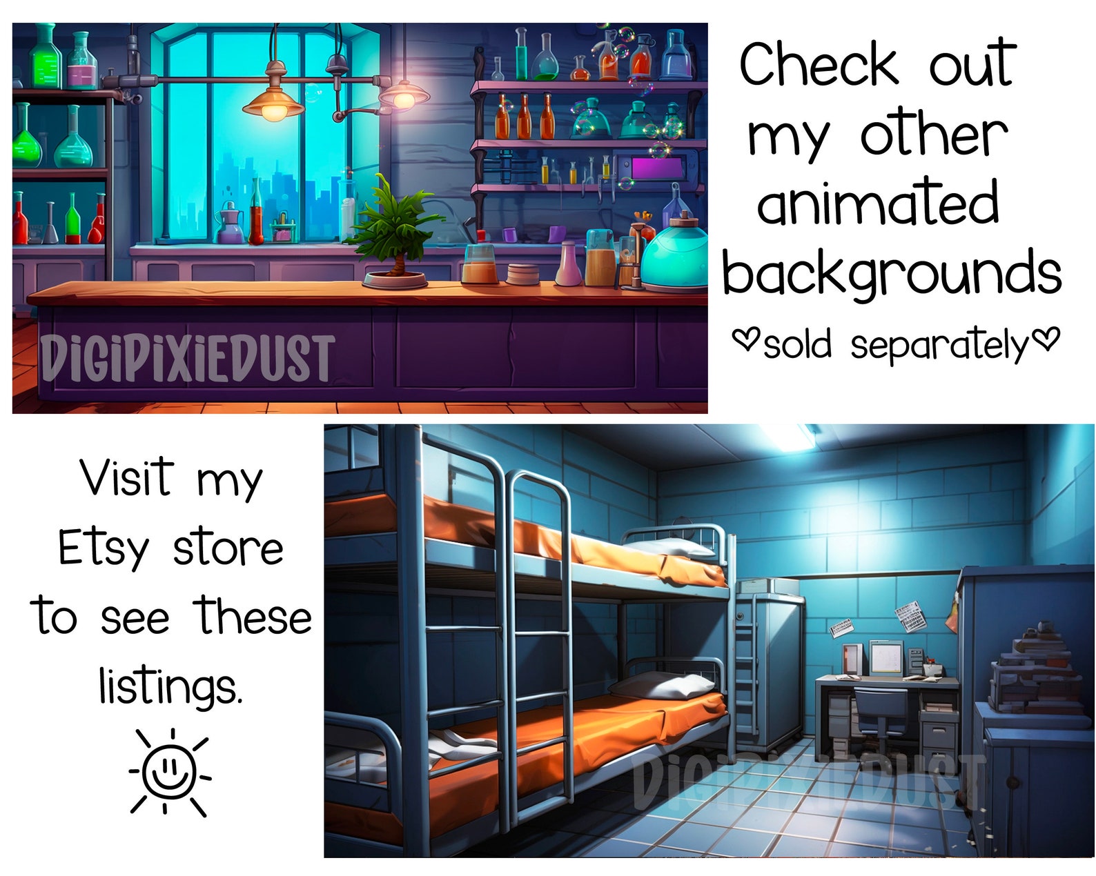 Enchanted Forest House Animated Background, Vtuber Stream Overlay ...
