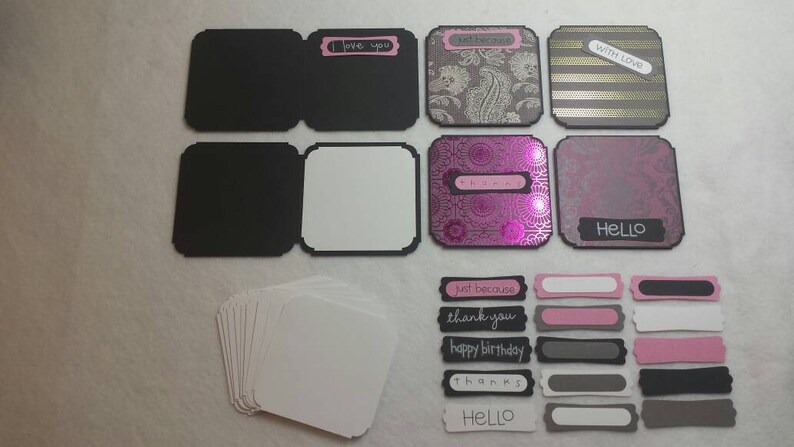 Handmade Mini Notecards Box Set, Lunchbox Notes, Blank Notecards, Card ...