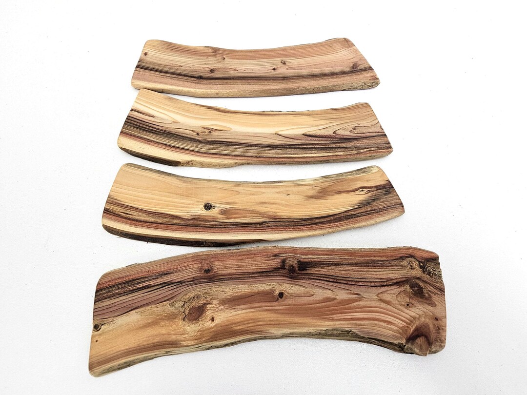 Raw Wild Wood Mini Planks Red Cedar, Nature Inspired Crafts 4pcs - Etsy