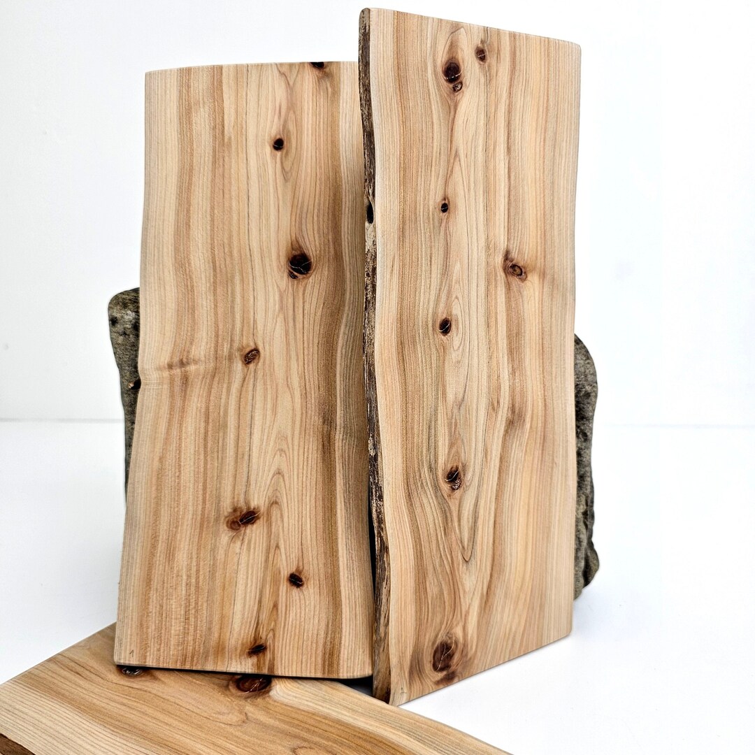 Raw Edge Wood Planks Natural Cypress Wood, Small and Thin Knotted ...
