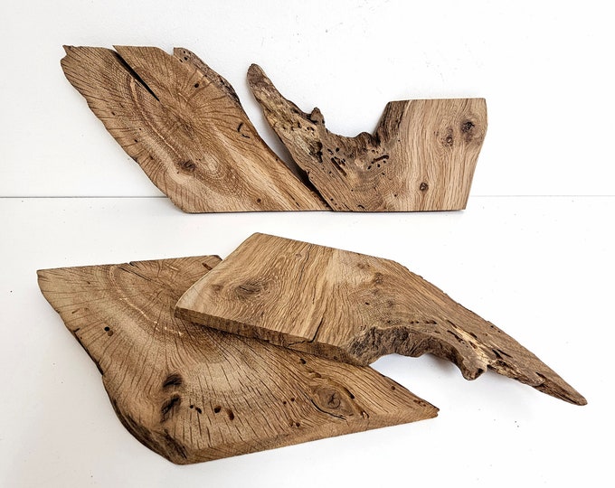 Rustic Oak Wood Pieces Split Wood Slabs | Wood Cut Outs Craft Supplies ...