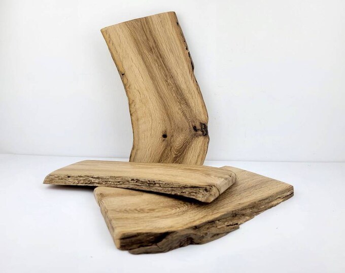 Live Edge Oak Wood Plank Small Slabs for Crafts Sign Making Epoxy Resin ...