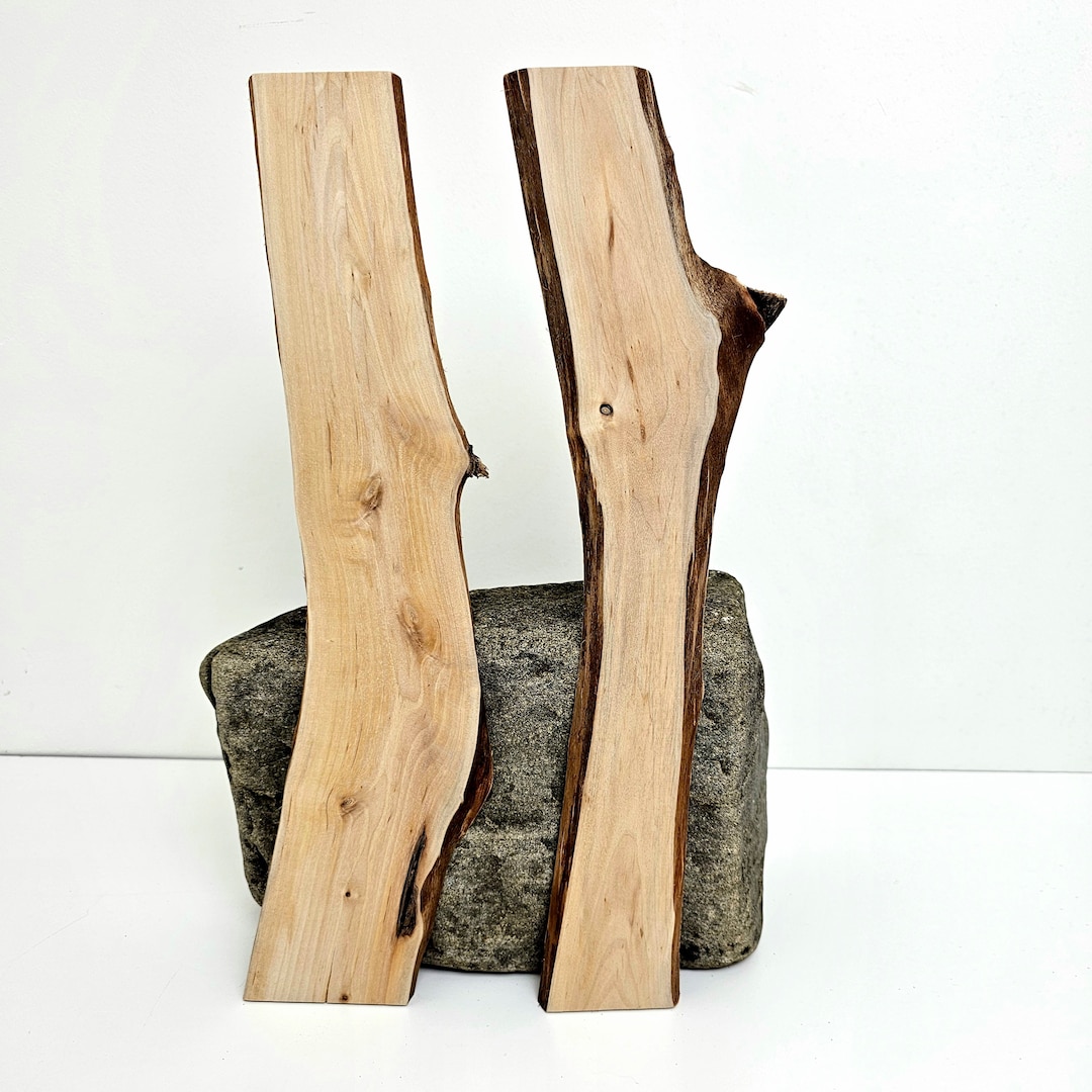 Live Edge Branch Wood Planks Thin Cut Waney Boards for Crafts Sign ...