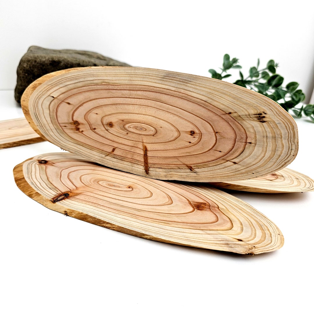 Live Edge Oval Slab for Crafting - Unfinished Wood Canvas for Your ...