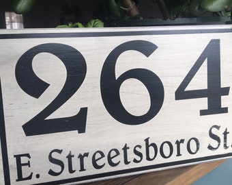 Wooden Address Sign - Etsy