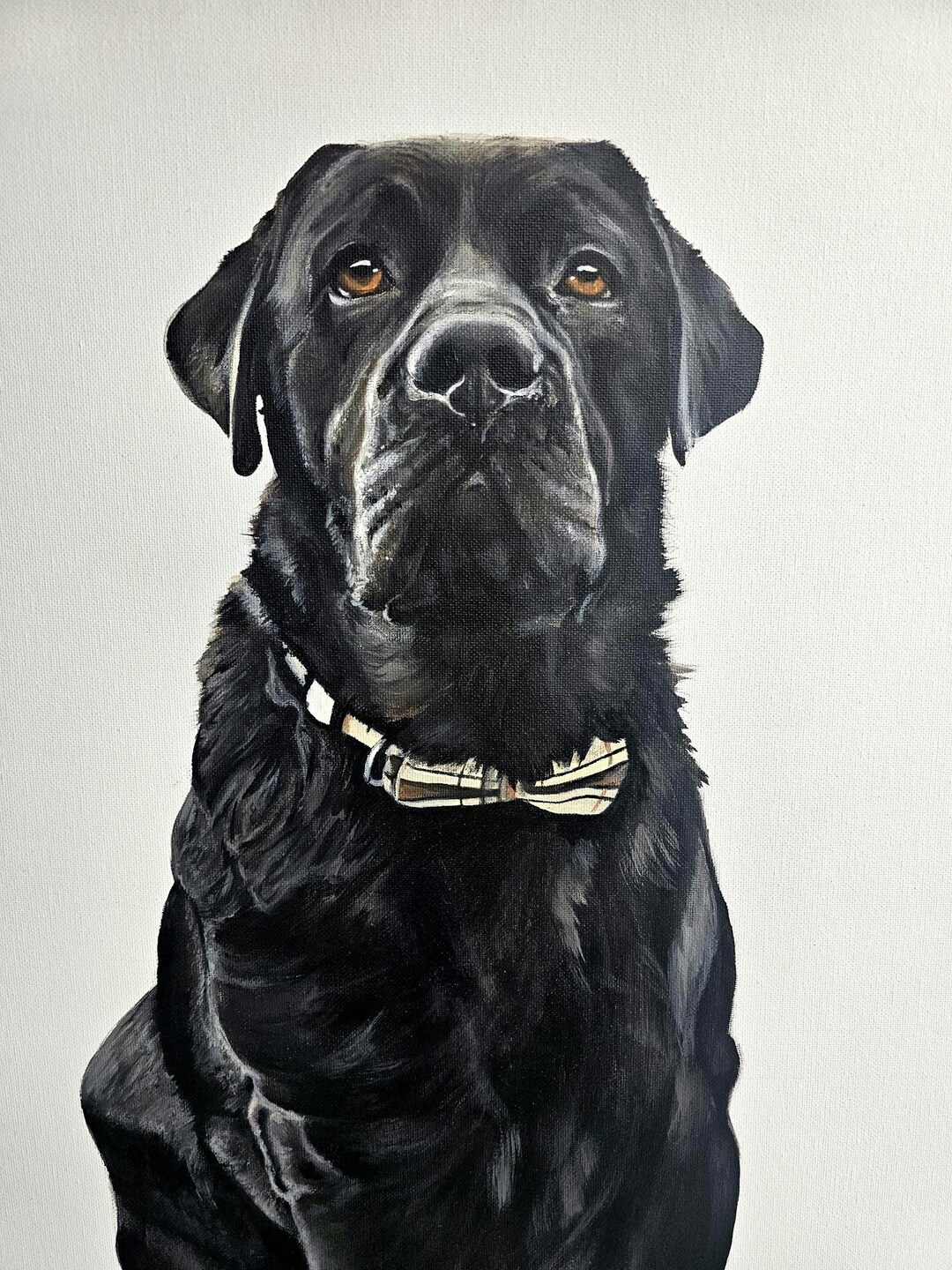 Custom Single Pet Portrait From Photo With Accessories, 100% Hand ...